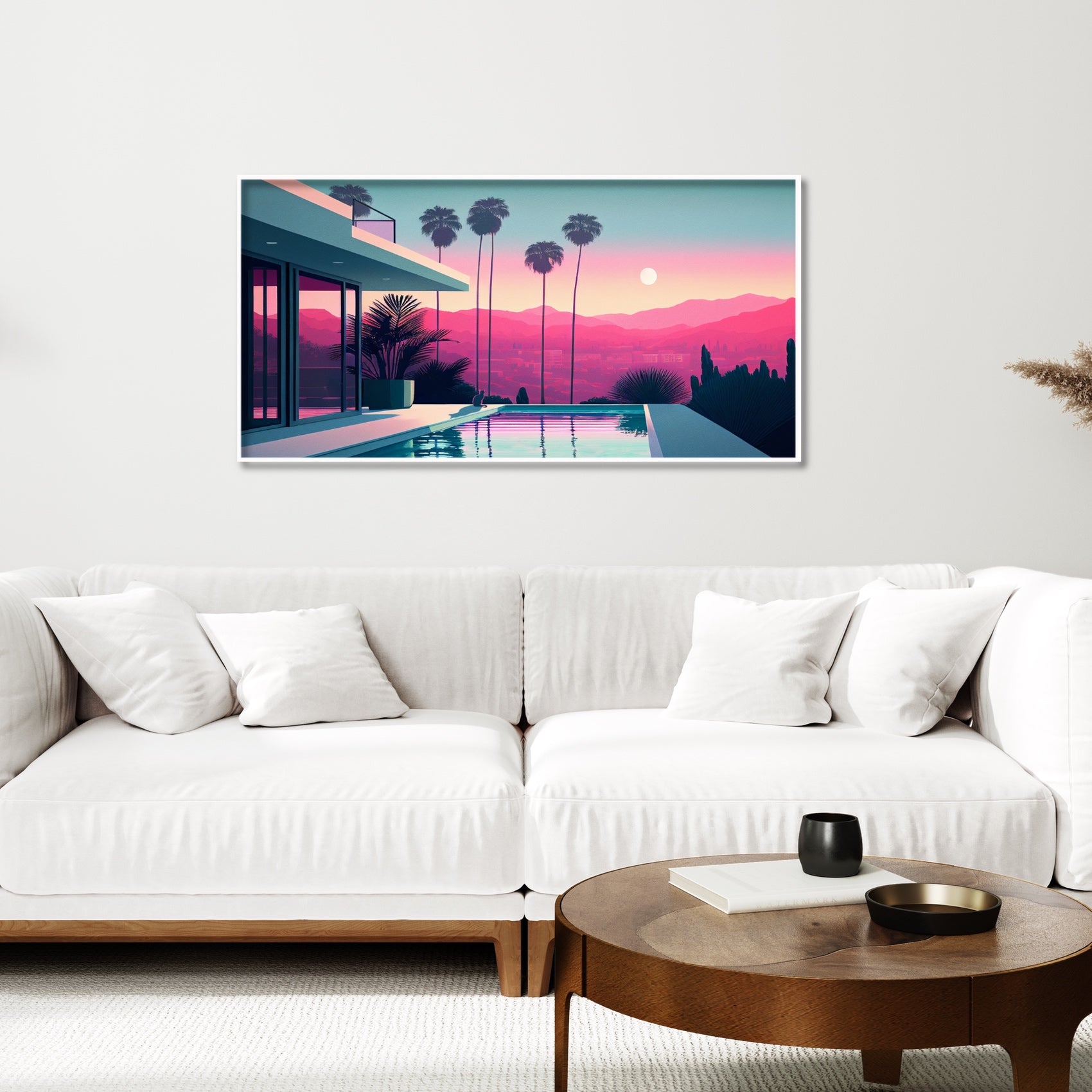 Large Mid Century Modern House Wall Art – Hellström Prints